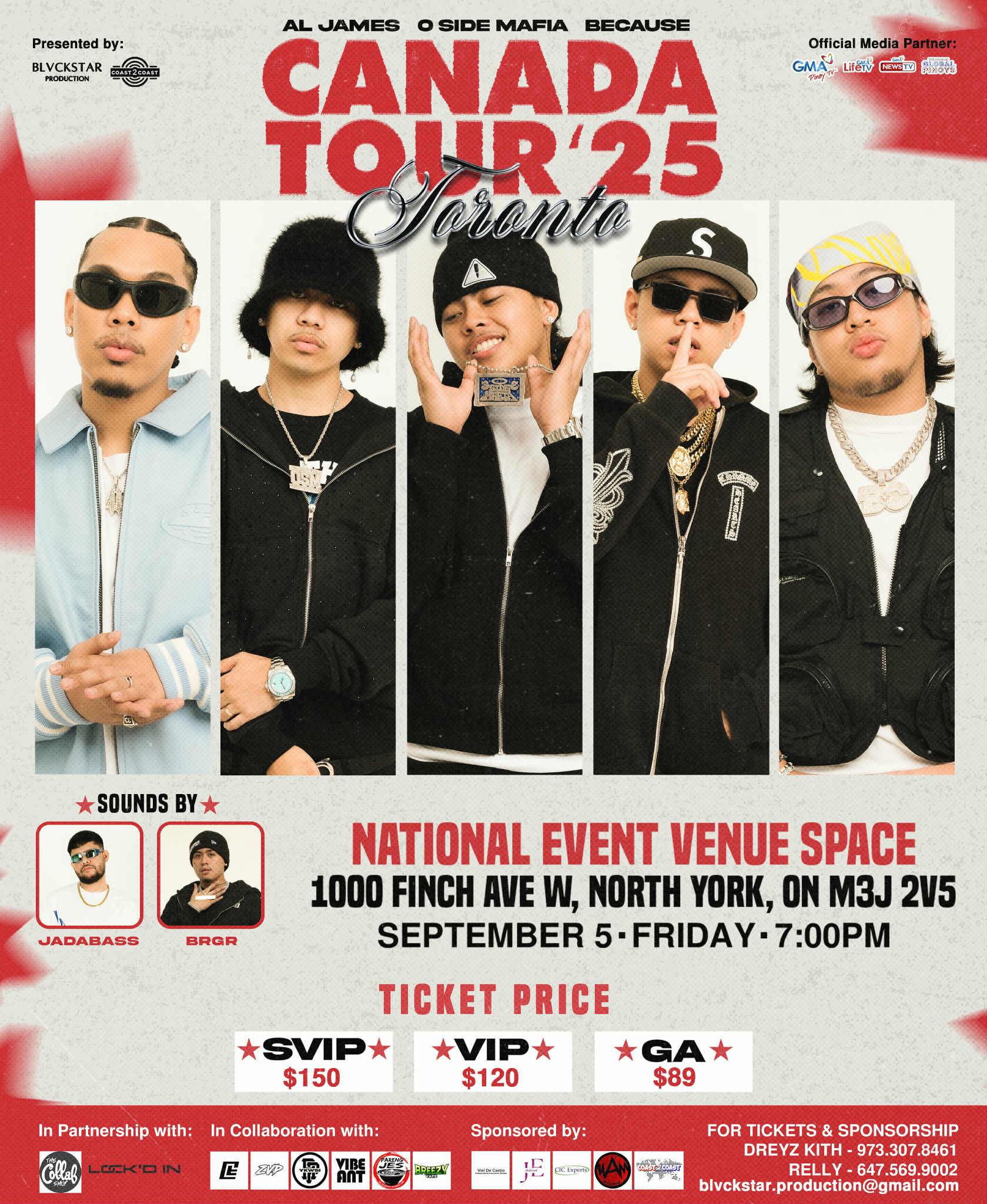 Manila Meets the 6ix: Al James, O Side Mafia & Because Bring Street ...